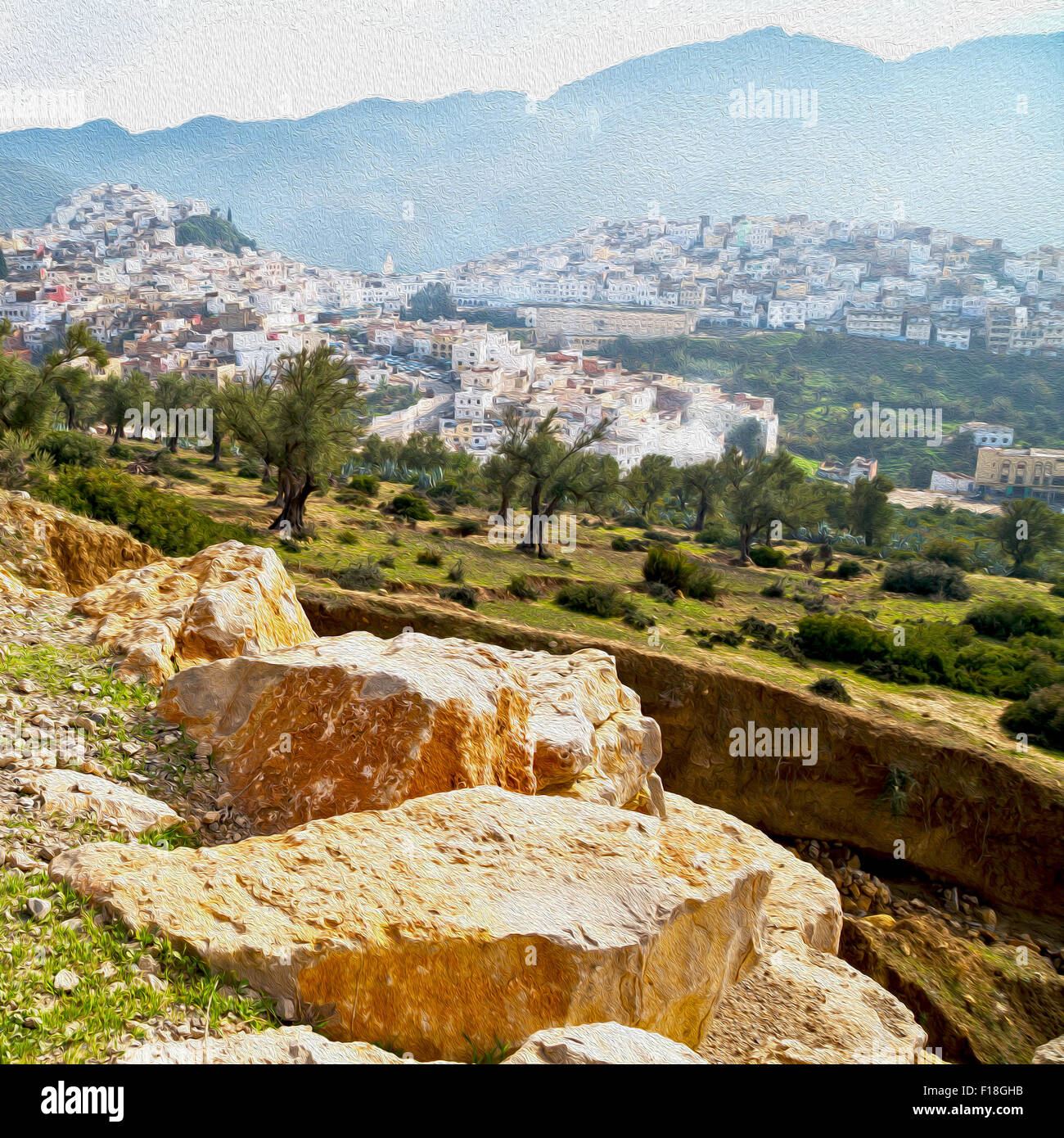 Fes morocco map Banque de photographies et d’images à haute résolution ...