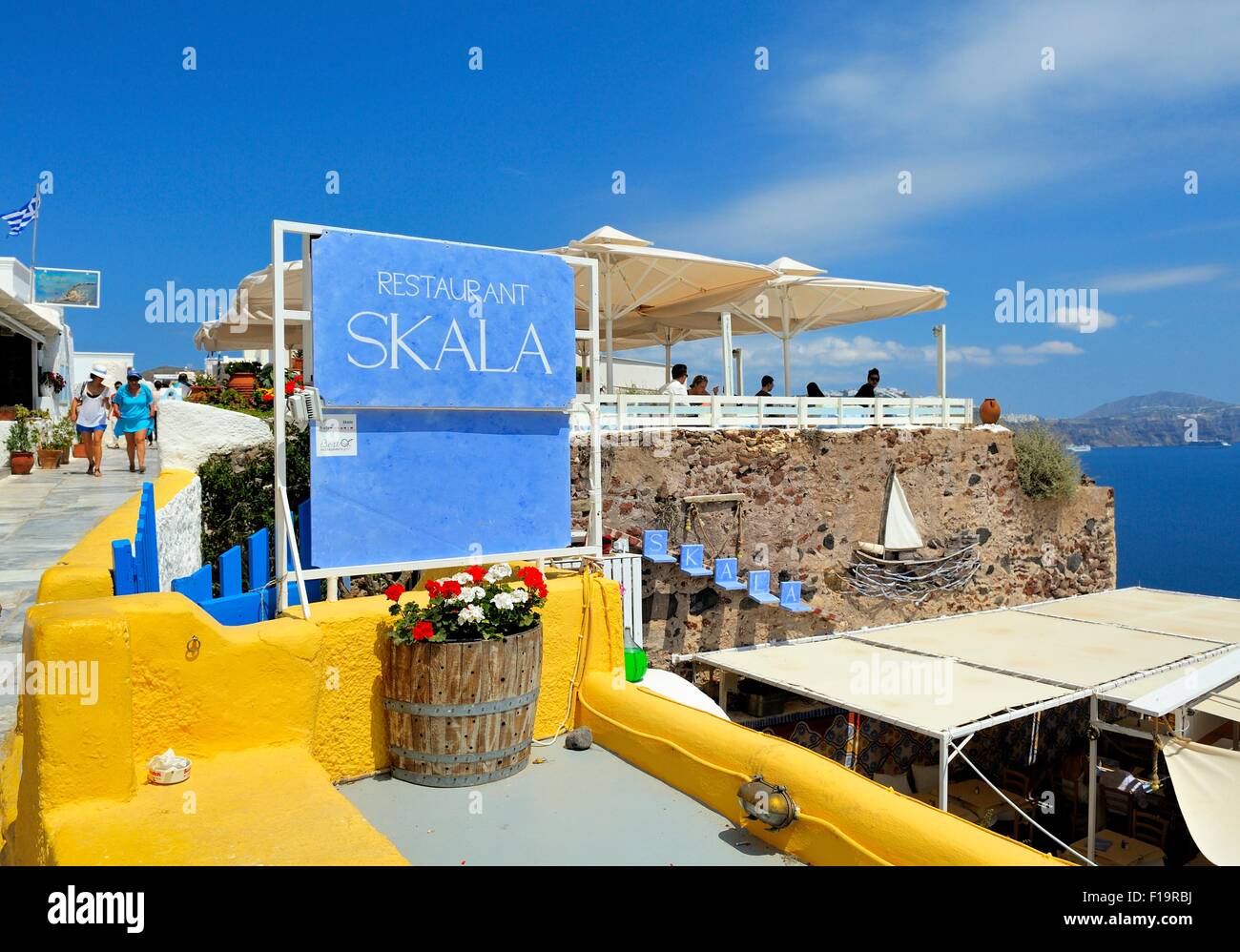 Skala restaurant oia Banque de photographies et d’images à haute ...