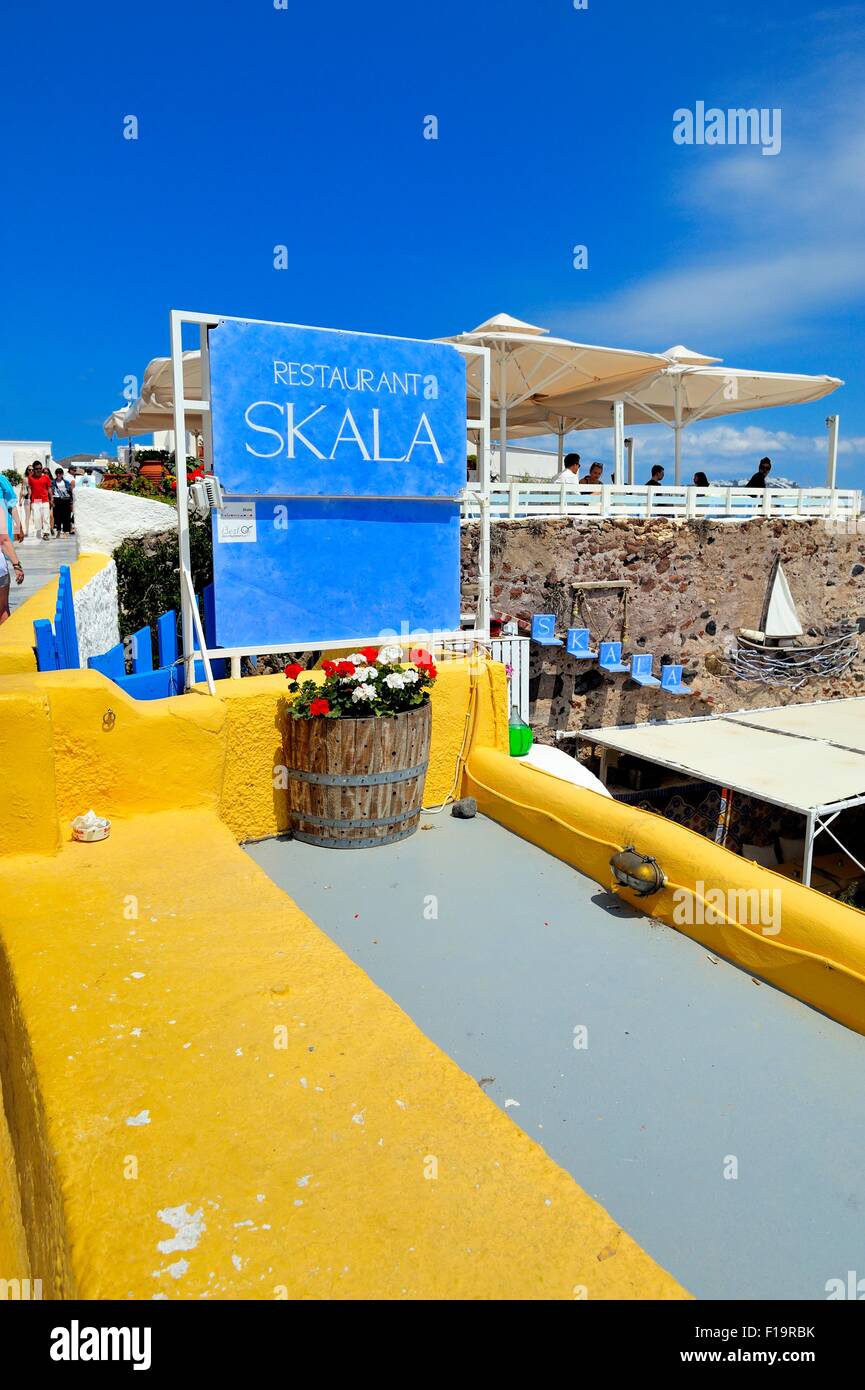 Skala restaurant oia Banque de photographies et d’images à haute ...