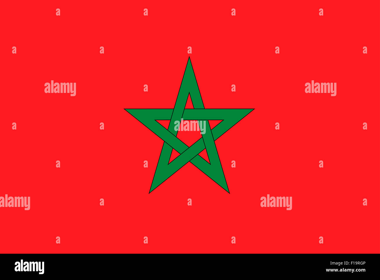 National flag of morocco Banque de photographies et d’images à haute ...