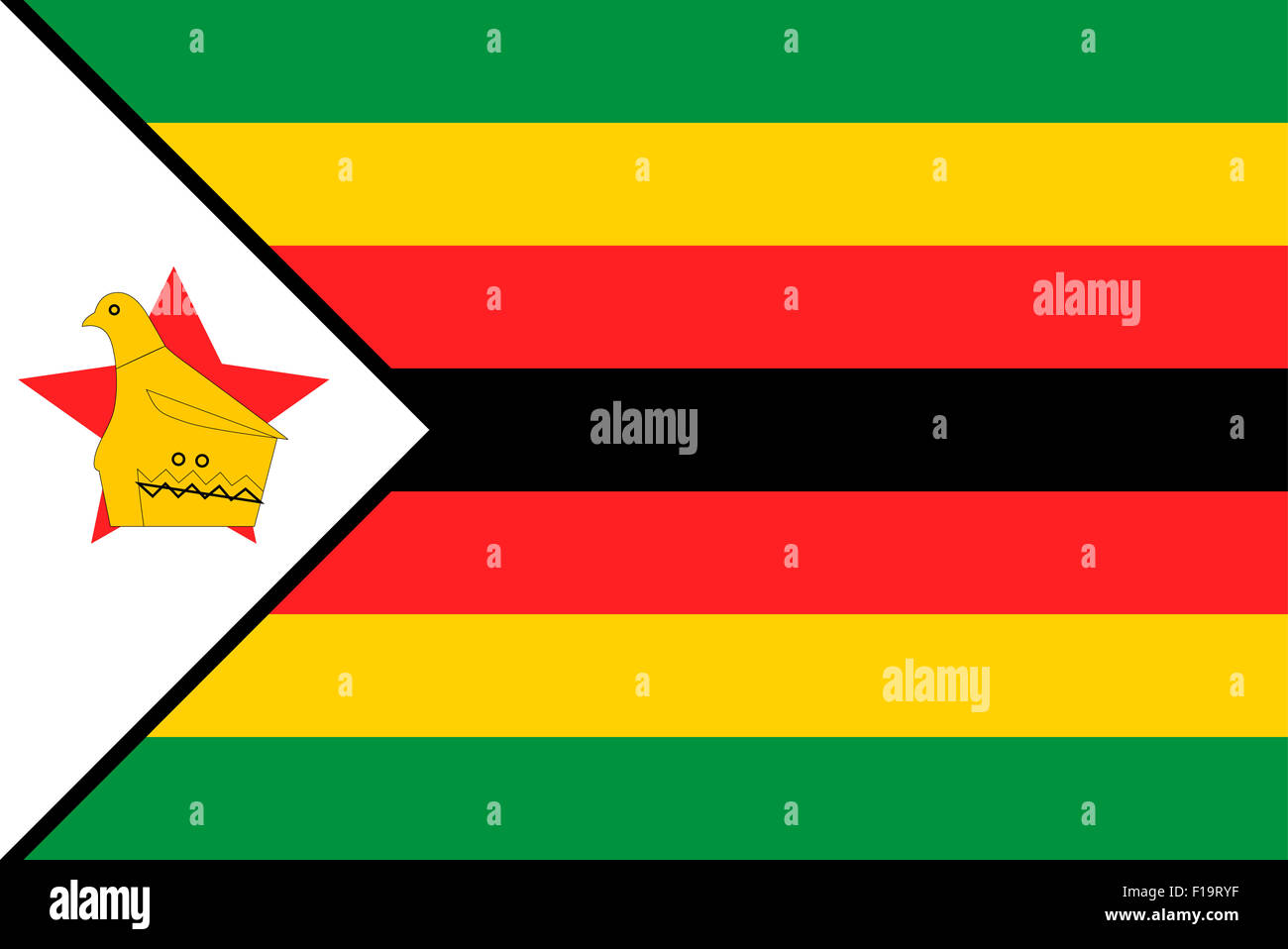 Drapeau national du zimbabwe Banque de photographies et d’images à ...