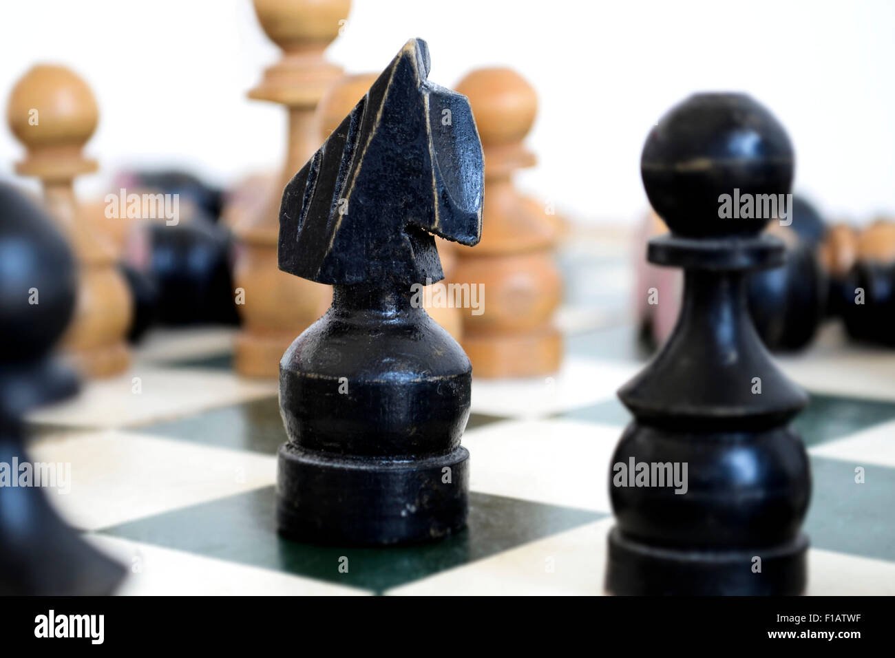 Cheval de chevalier en bois Banque de photographies et d’images à haute ...