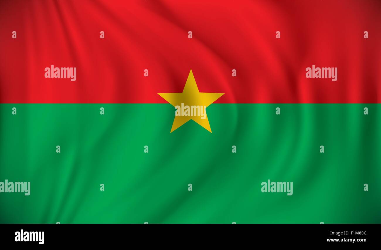 Drapeau de burkina faso Banque d'images vectorielles - Alamy