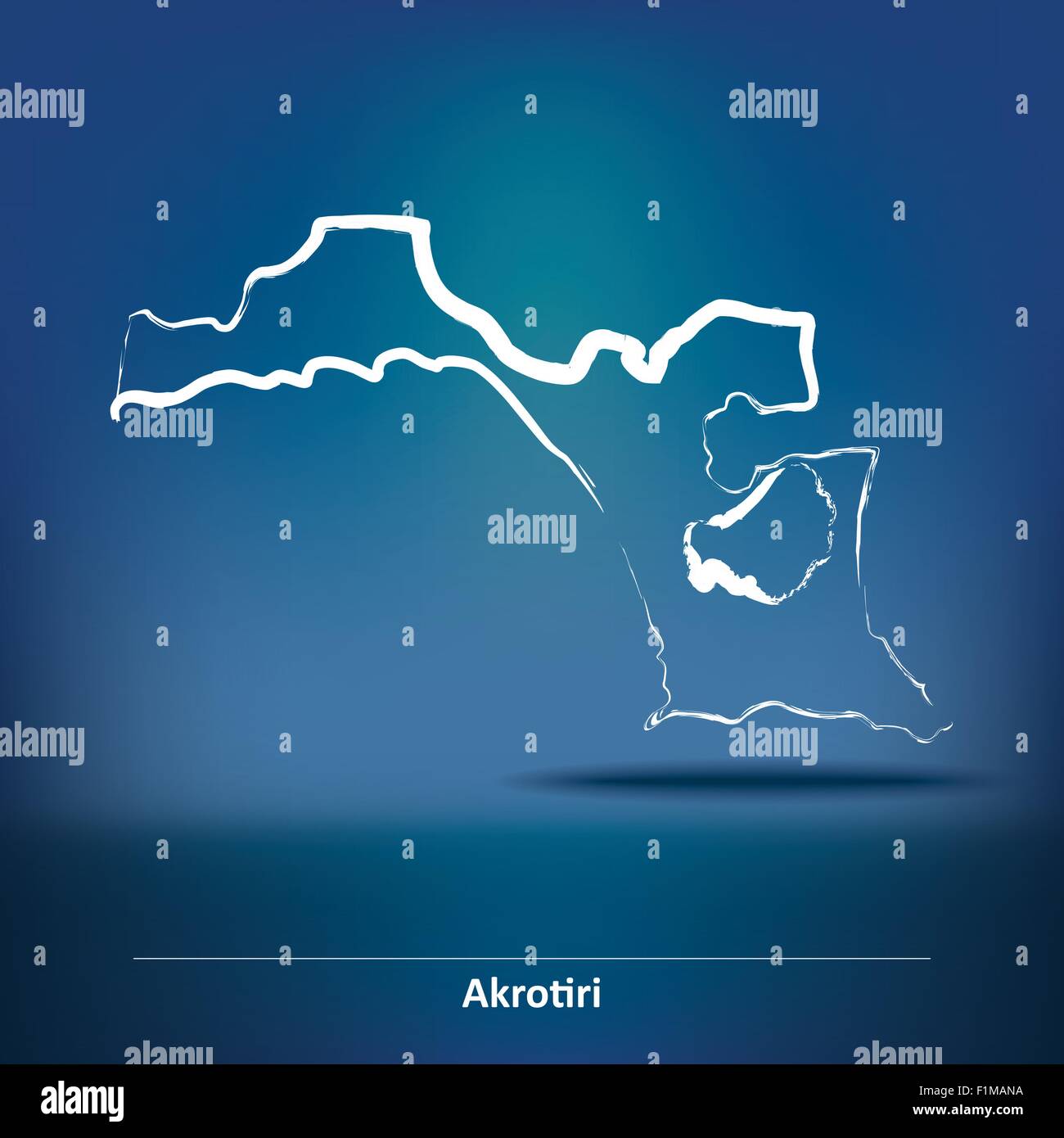 Akrotiri map Banque de photographies et d’images à haute résolution - Alamy