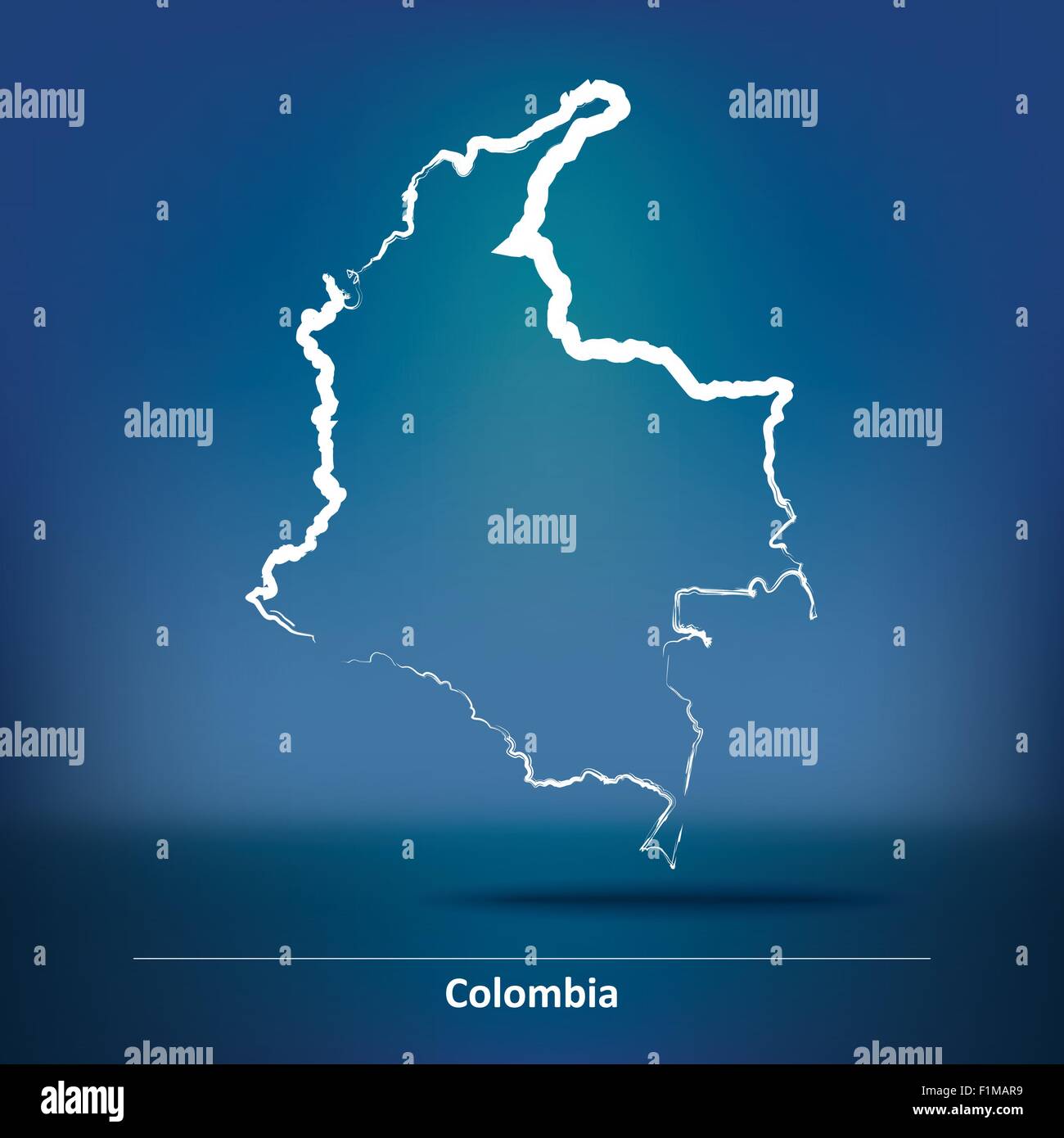 Mapa de colombia vector Banque de photographies et d’images à haute ...