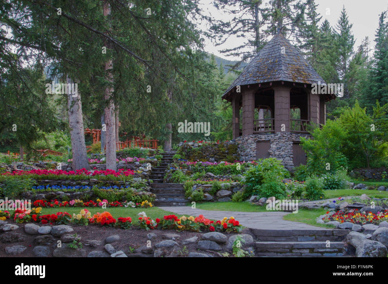 Canada banff cascade gardens Banque de photographies et d’images à ...