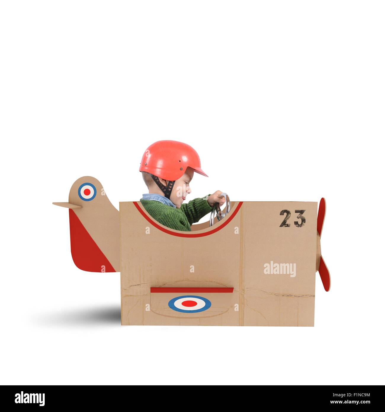 Avion en carton Banque d'images détourées - Alamy