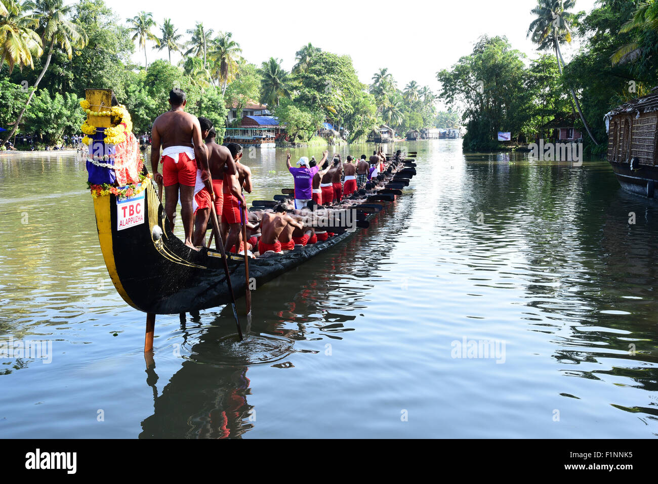 Nehru Trophy boat race serpent pendant onam célébration dans Alleppey ...