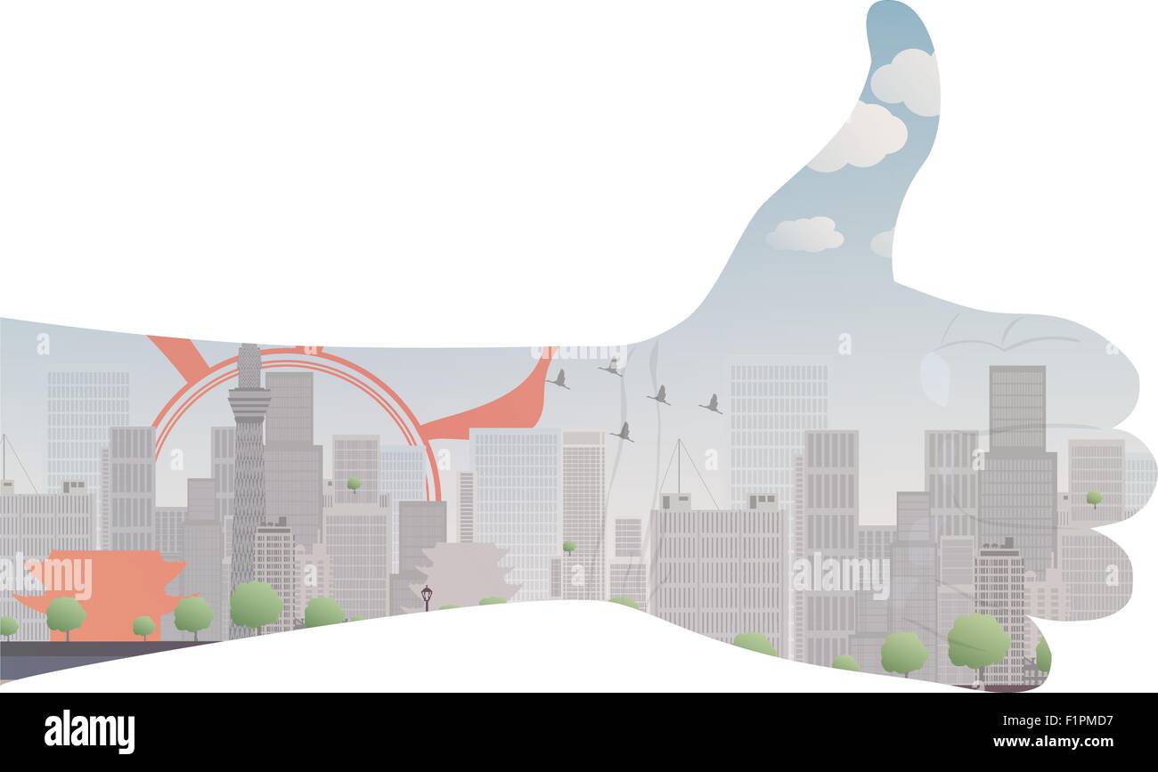 Double like thumbs up vector Banque de photographies et d’images à ...