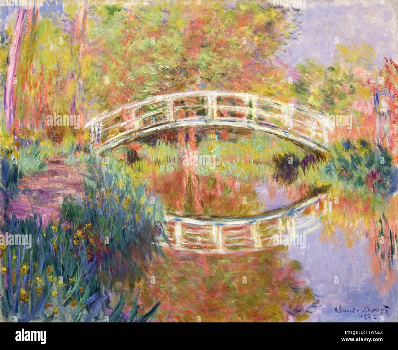 Monet the japanese footbridge giverny Banque de photographies et d ...
