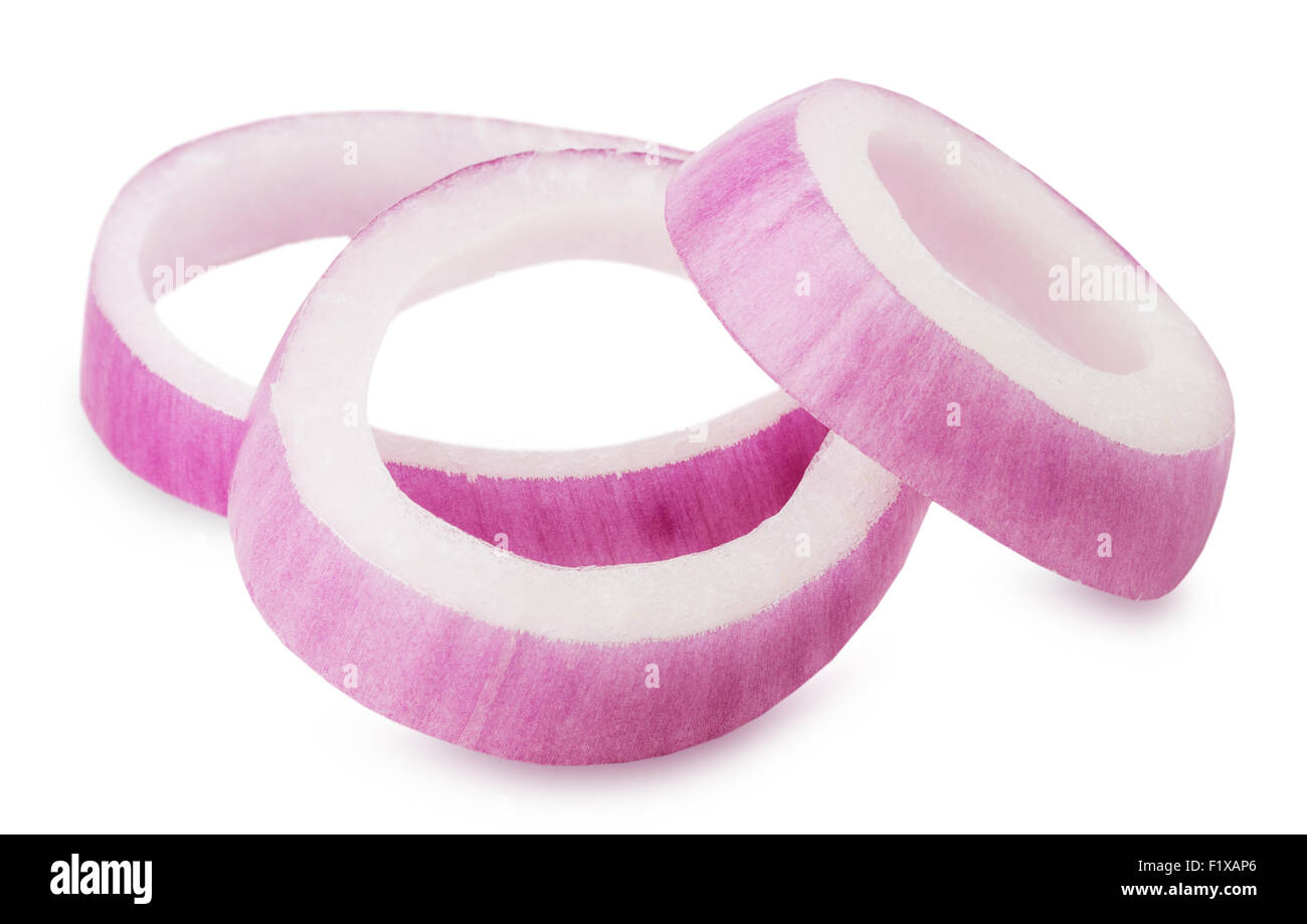 Oignons rouges sur fond blanc Banque de photographies et d’images à ...