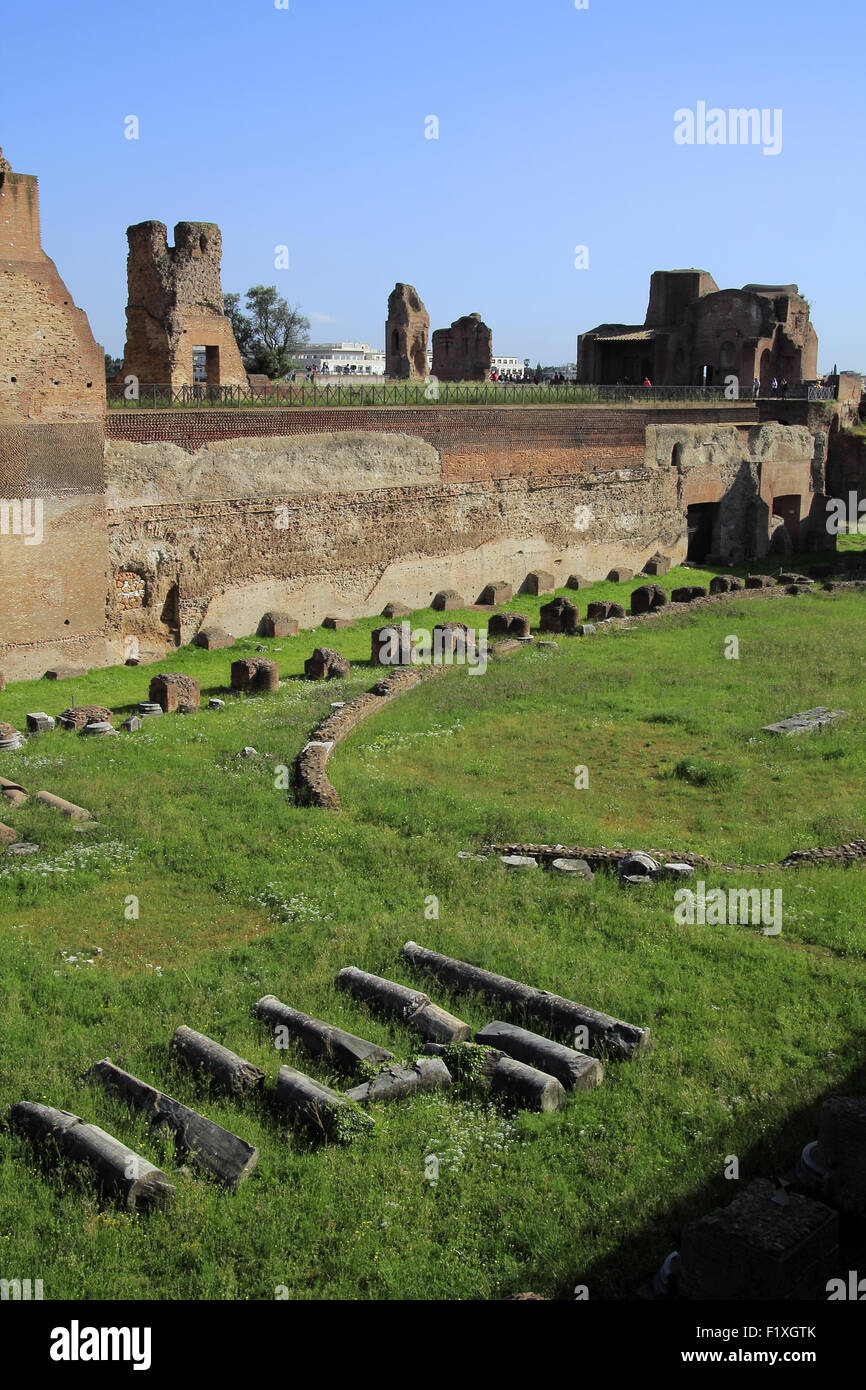 Les ruines anciennes, ancien Empire Romain, la colline du Palatin ...