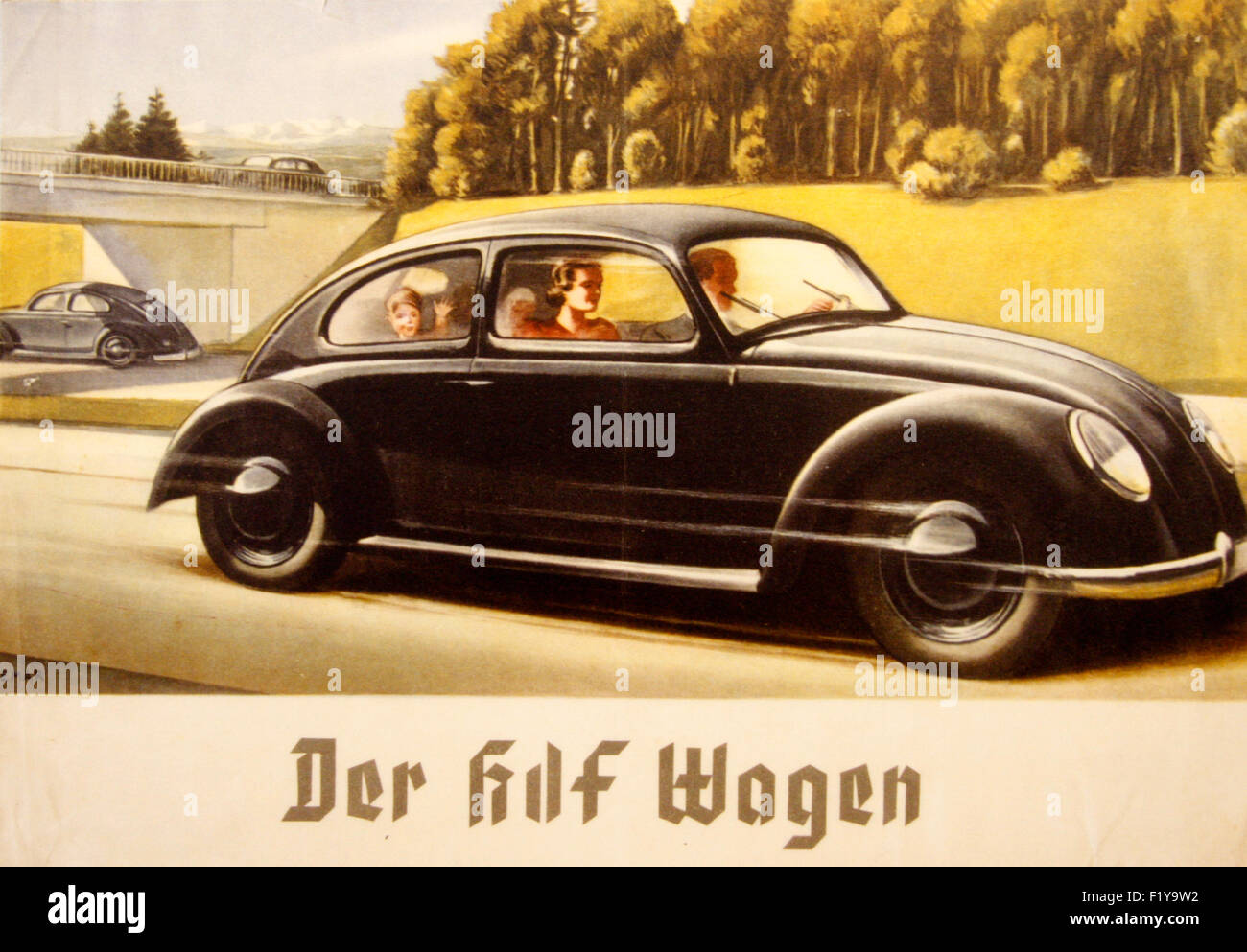 'Der KDF-Wagen', Propaganda-Plakat des Dritten Reiches ...