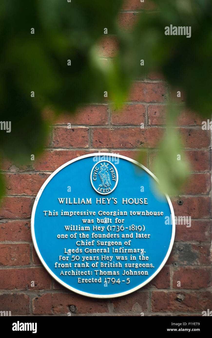 William heys house plaque bleue Banque de photographies et d’images à ...