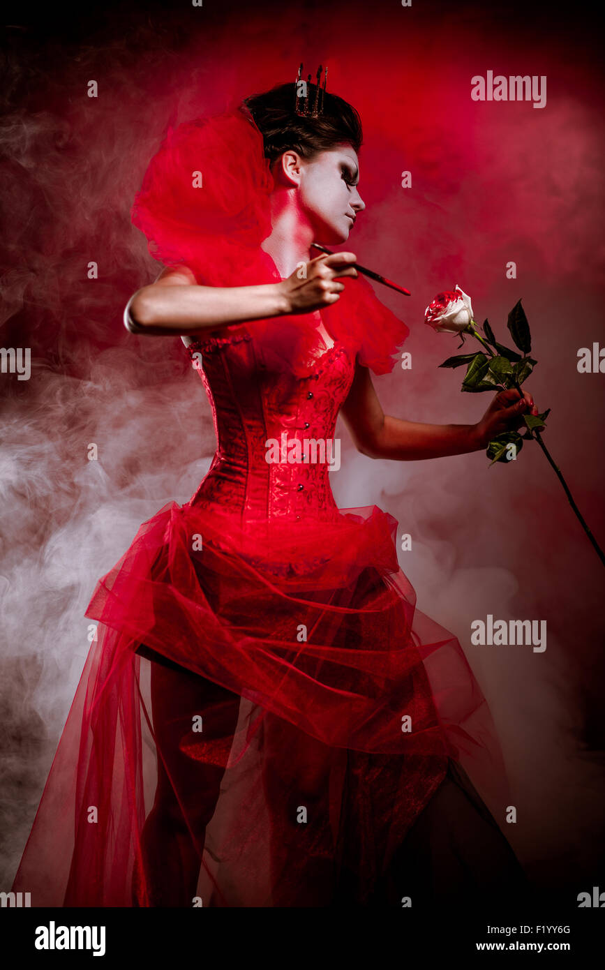 Alice et la reine rouge Banque de photographies et d’images à haute ...