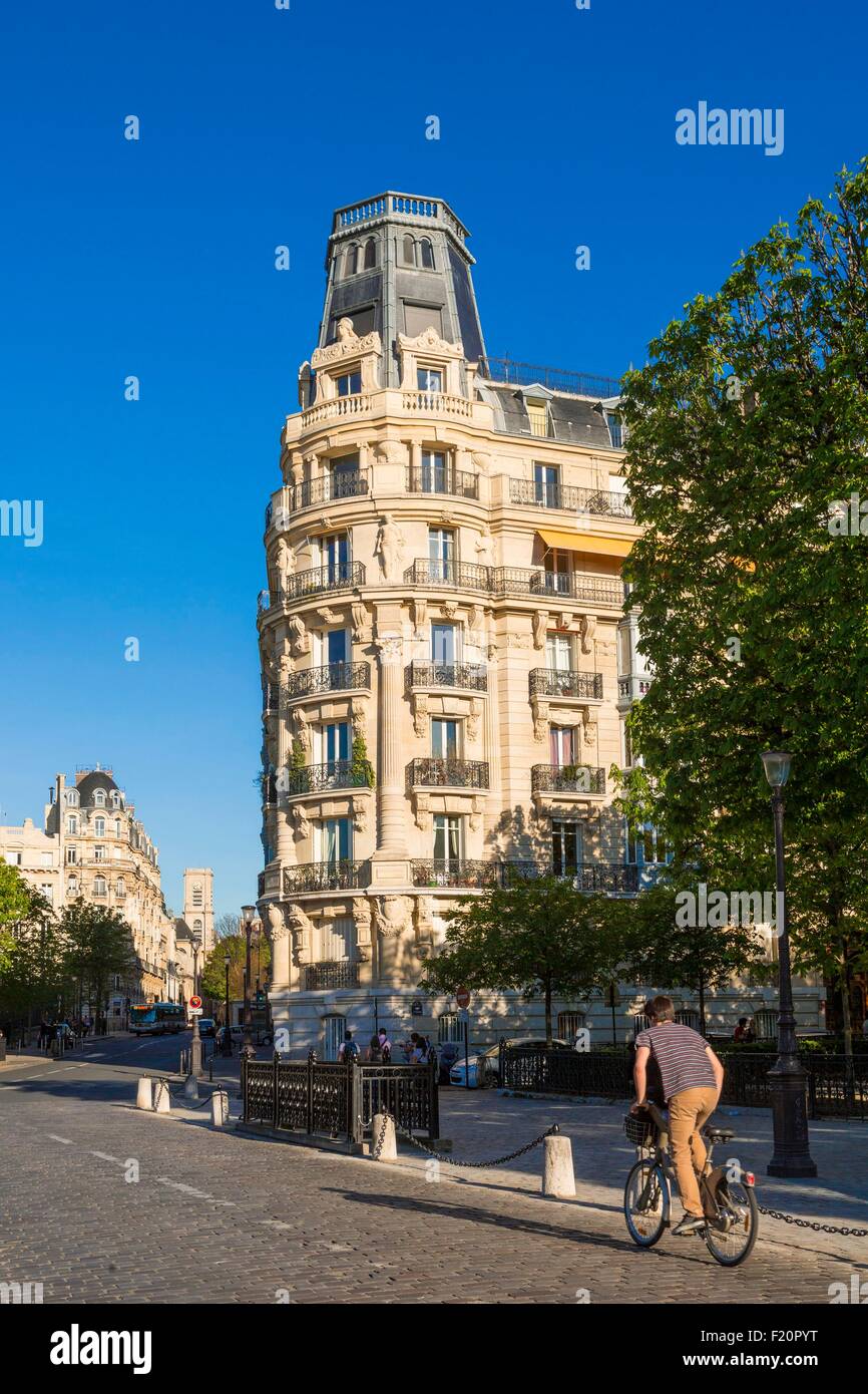France, Paris, bâtiment Haussmannien, district Luxembourg Photo Stock ...