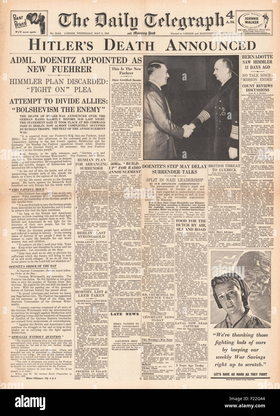 Adolf Hitler Décès _ Derniers jours d’Adolf Hitler – ZLCNZW
