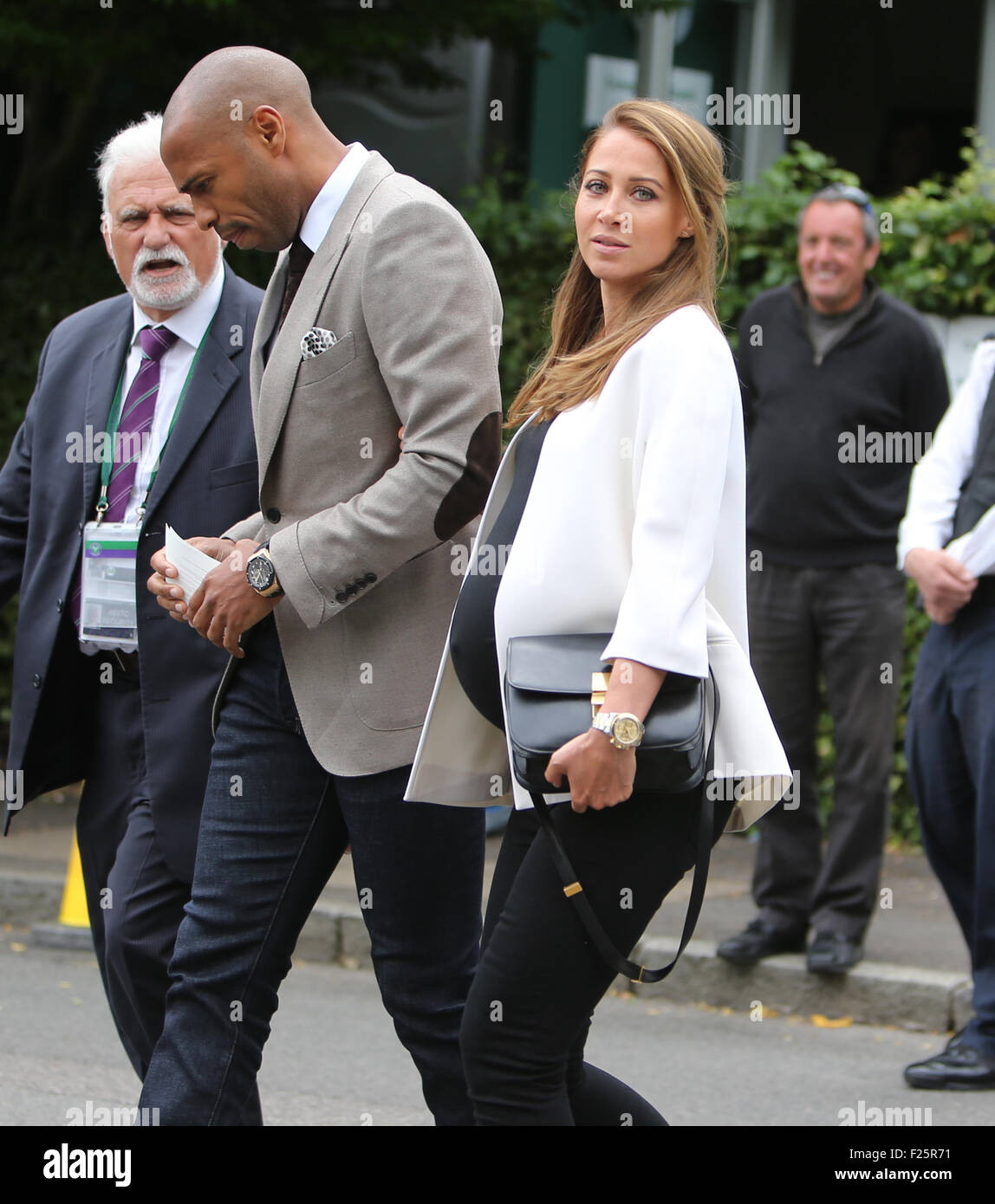 Tennis de Wimbledon 2015 - Celebrity Sightings comprend : Thierry Henry ...
