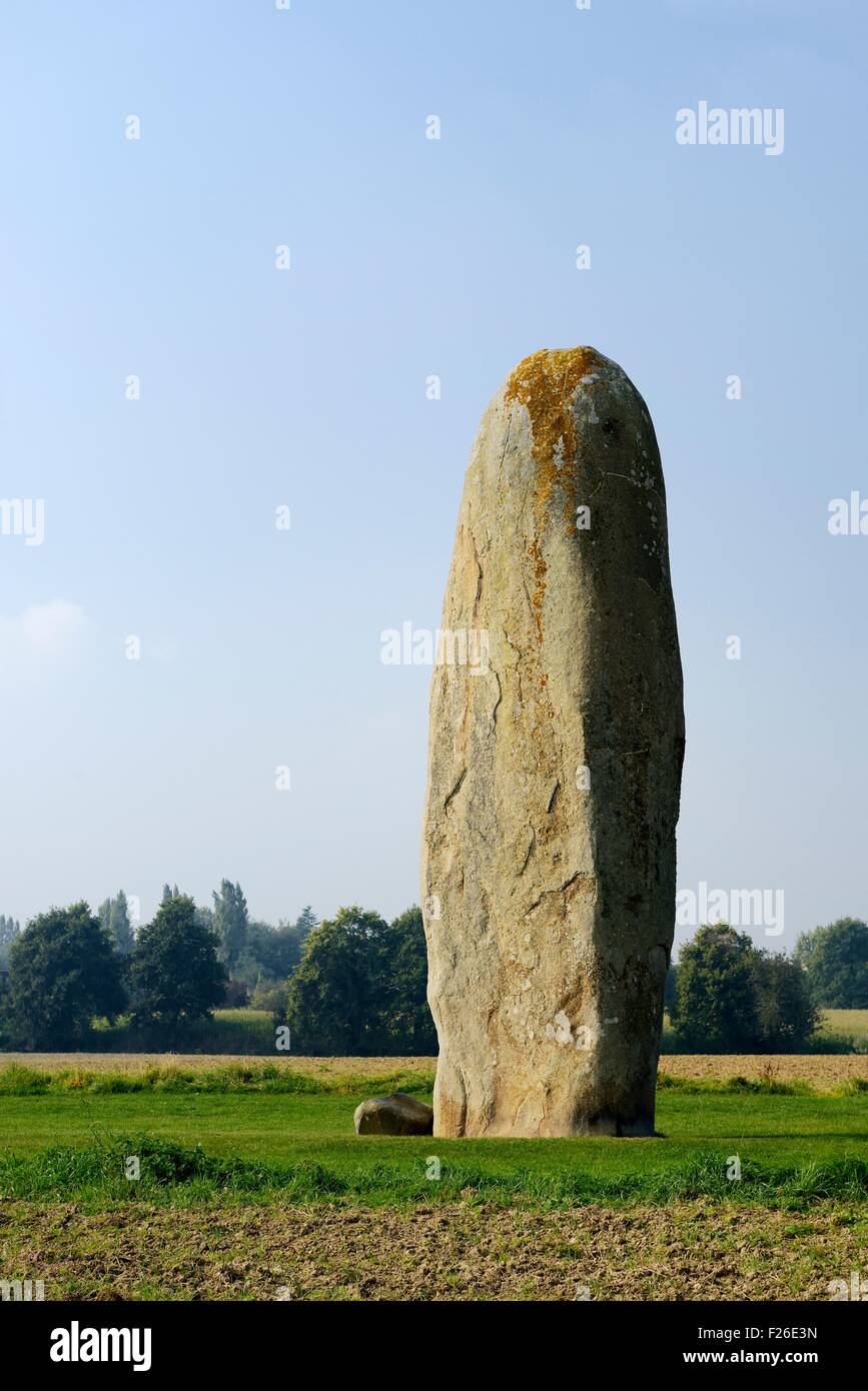 Le menhir de granit de Champ Dolent à Dol-de-Bretagne. À 9,5 mètres 31 ...