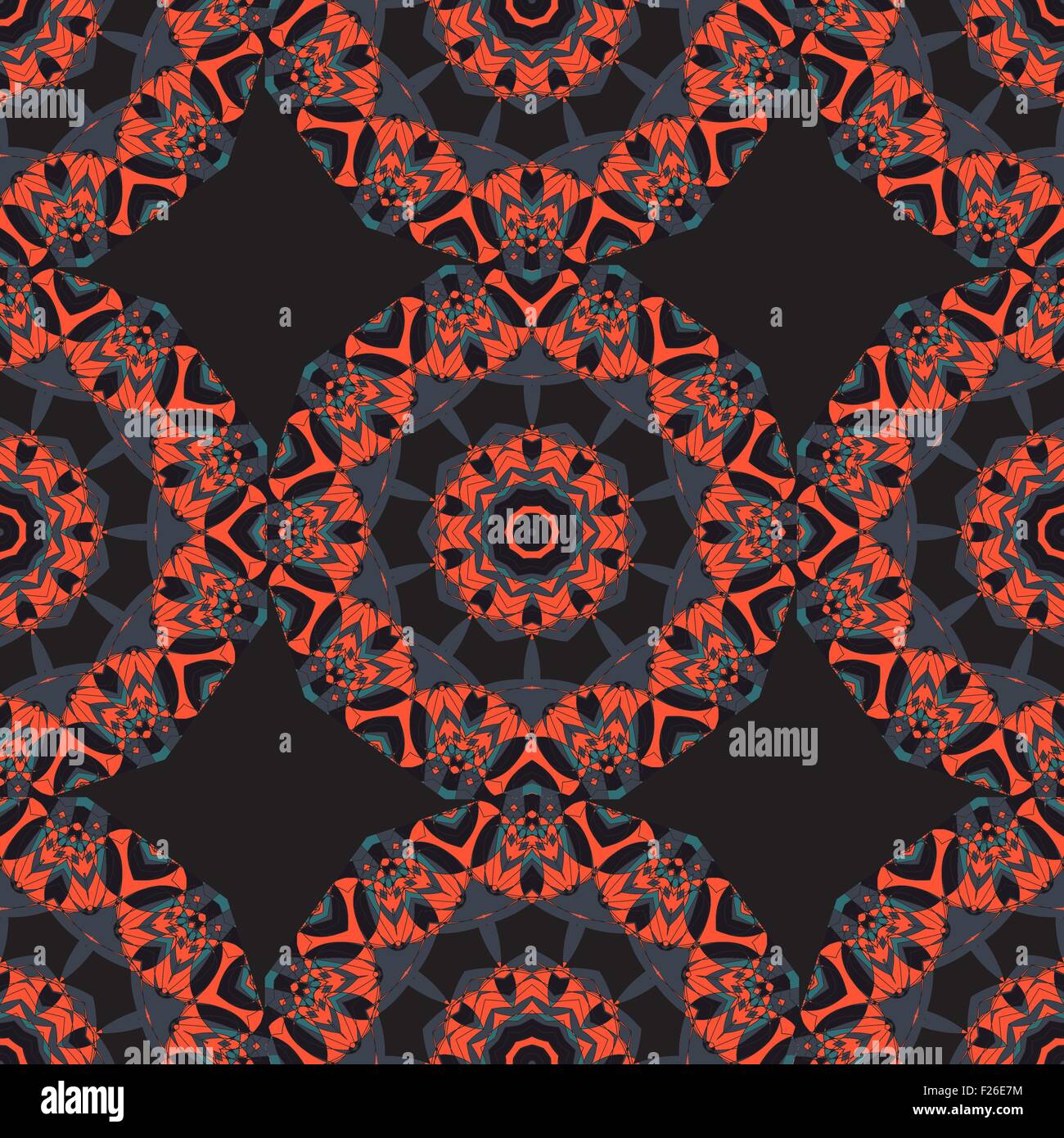 Mandala rond transparent rouge Fond d'écran. Cadre rond Mandala. Motif ...