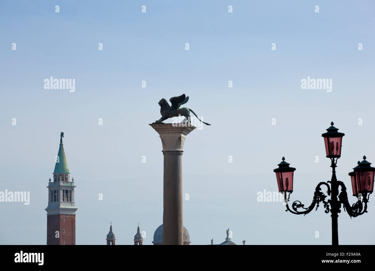 Colonne du lion de venise Banque de photographies et d’images à haute ...