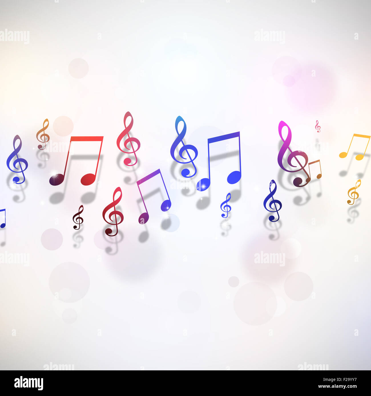 Party music notes multicolor background Banque de photographies et d ...