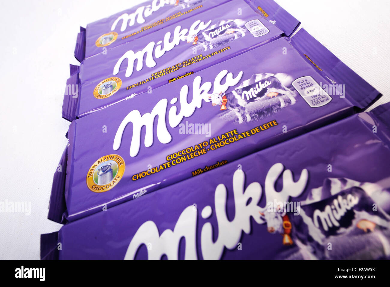Confiserie chocolat Milka-confección de Milka au chocolat Photo Stock ...