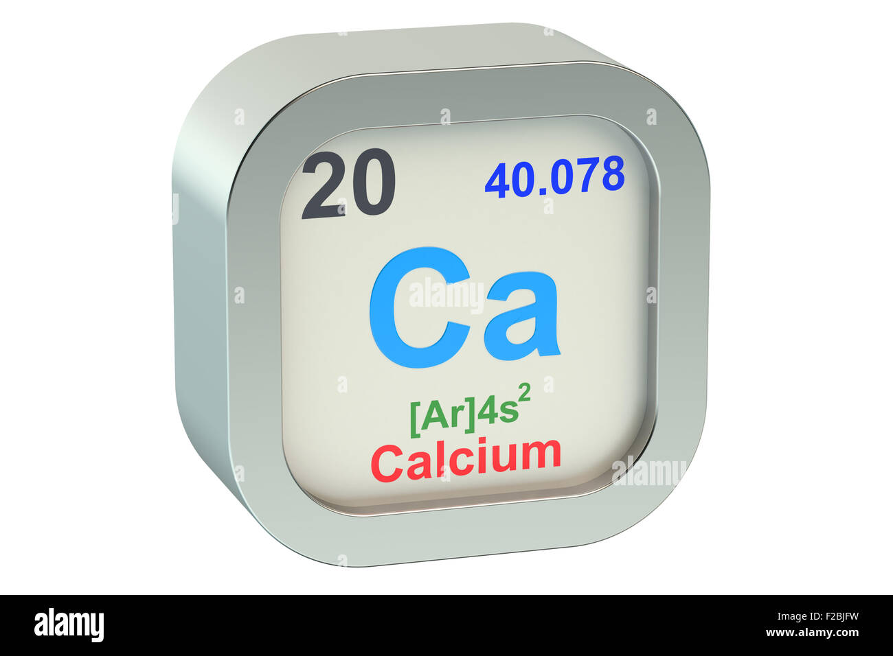 Calcium atome Banque d'images détourées - Alamy