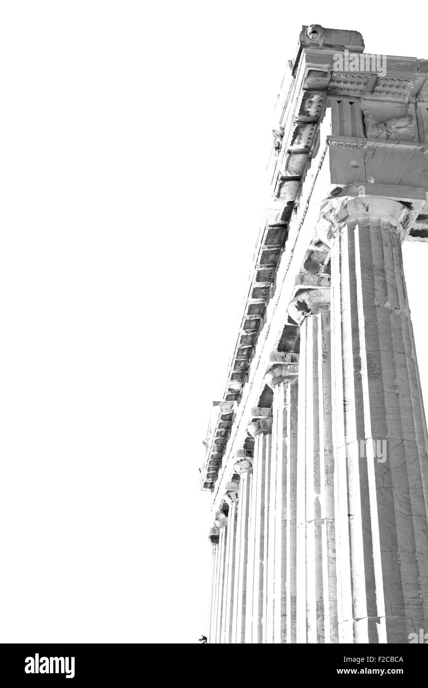 Ionian temple Banque d'images noir et blanc - Alamy