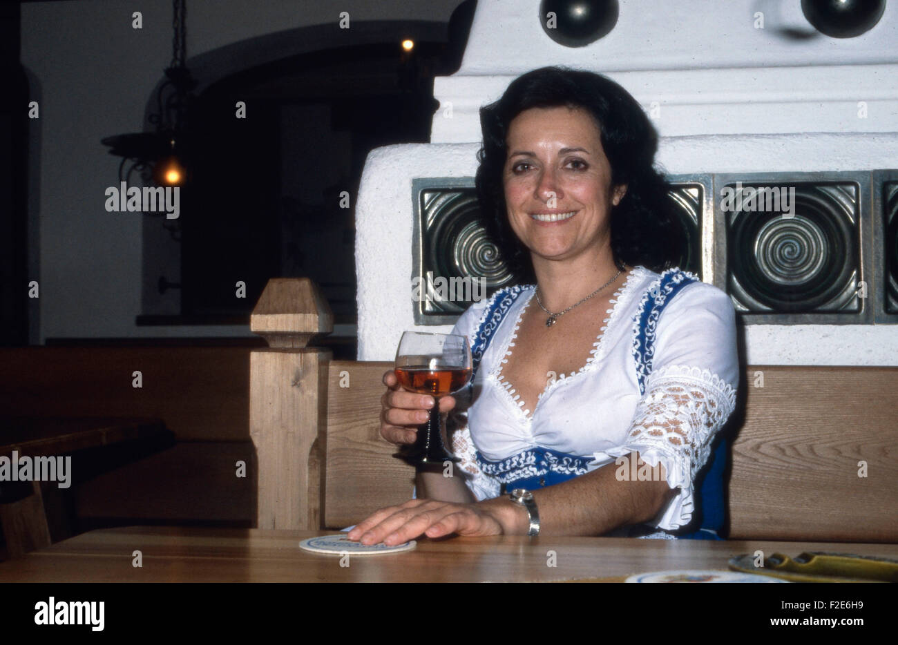Deutsche volkstümliche Sängerin Lydia Huber, Deutschland 1980 er Jahre ...