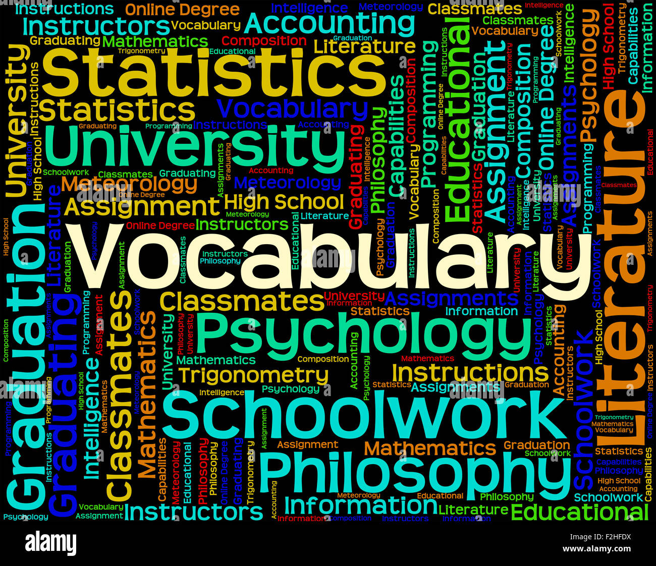 Mots de vocabulaire Banque de photographies et d’images à haute ...