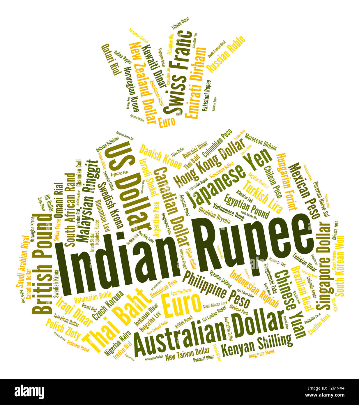 Taux de change de la roupie Banque d'images détourées - Alamy