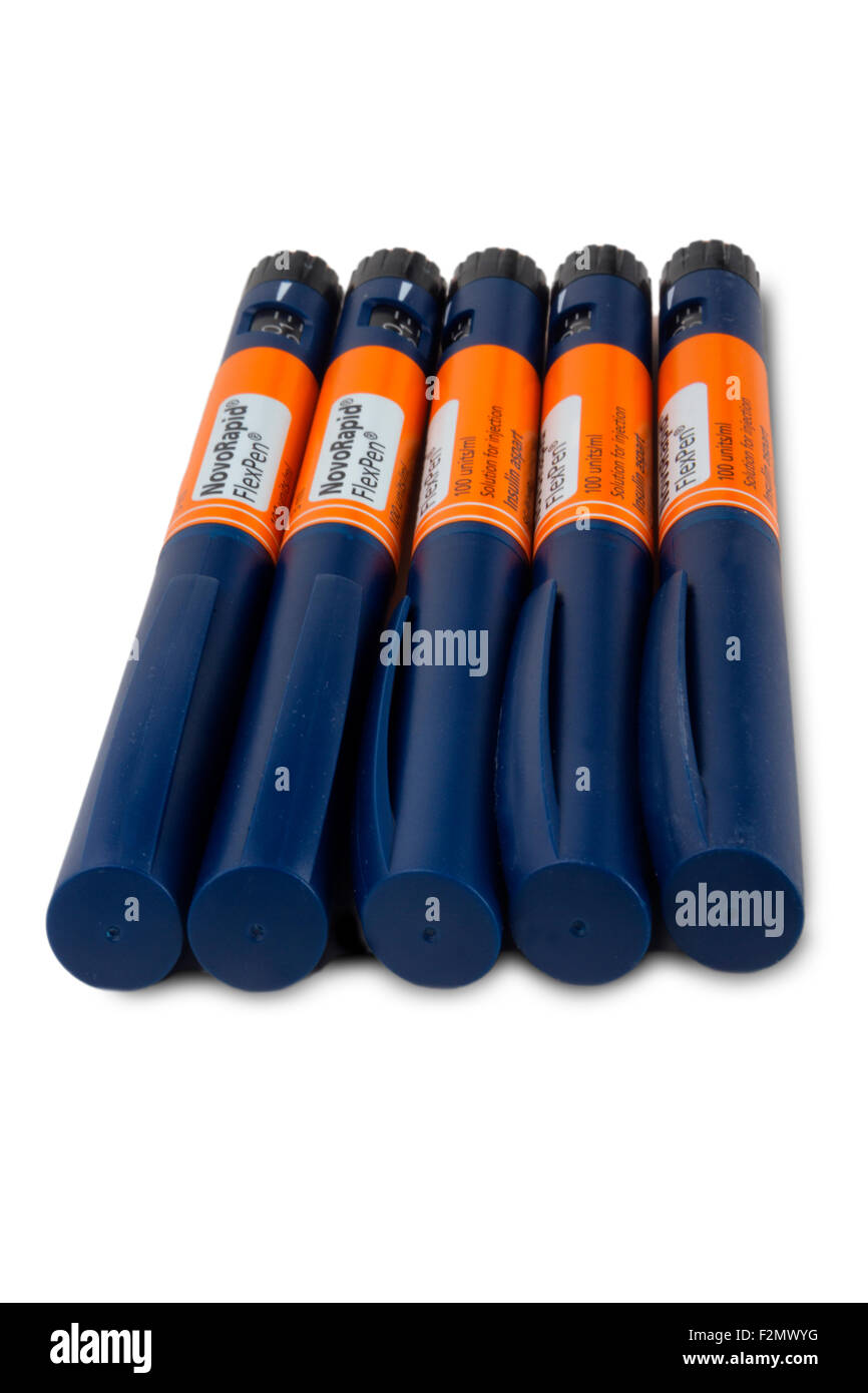 Novorapid flexpen insulin pen syringes Banque de photographies et d ...