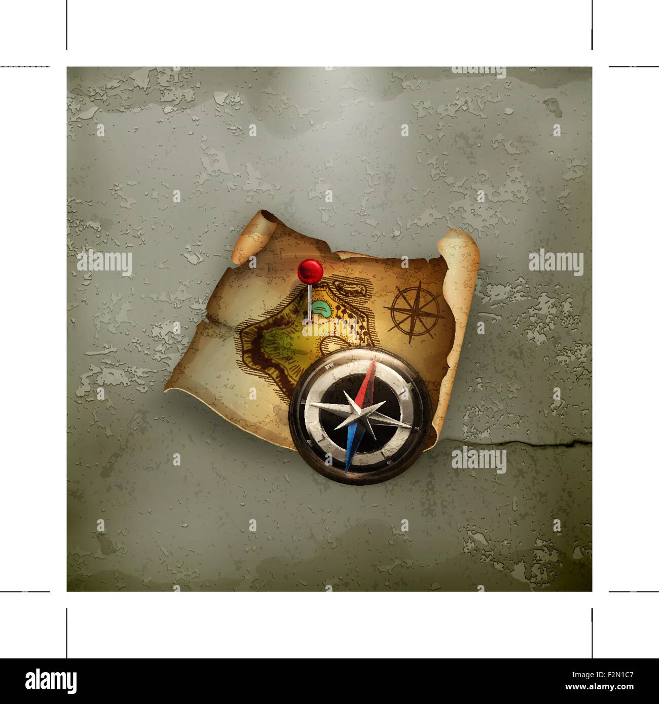 Ancienne carte au trésor Banque d'images détourées - Page 2 - Alamy