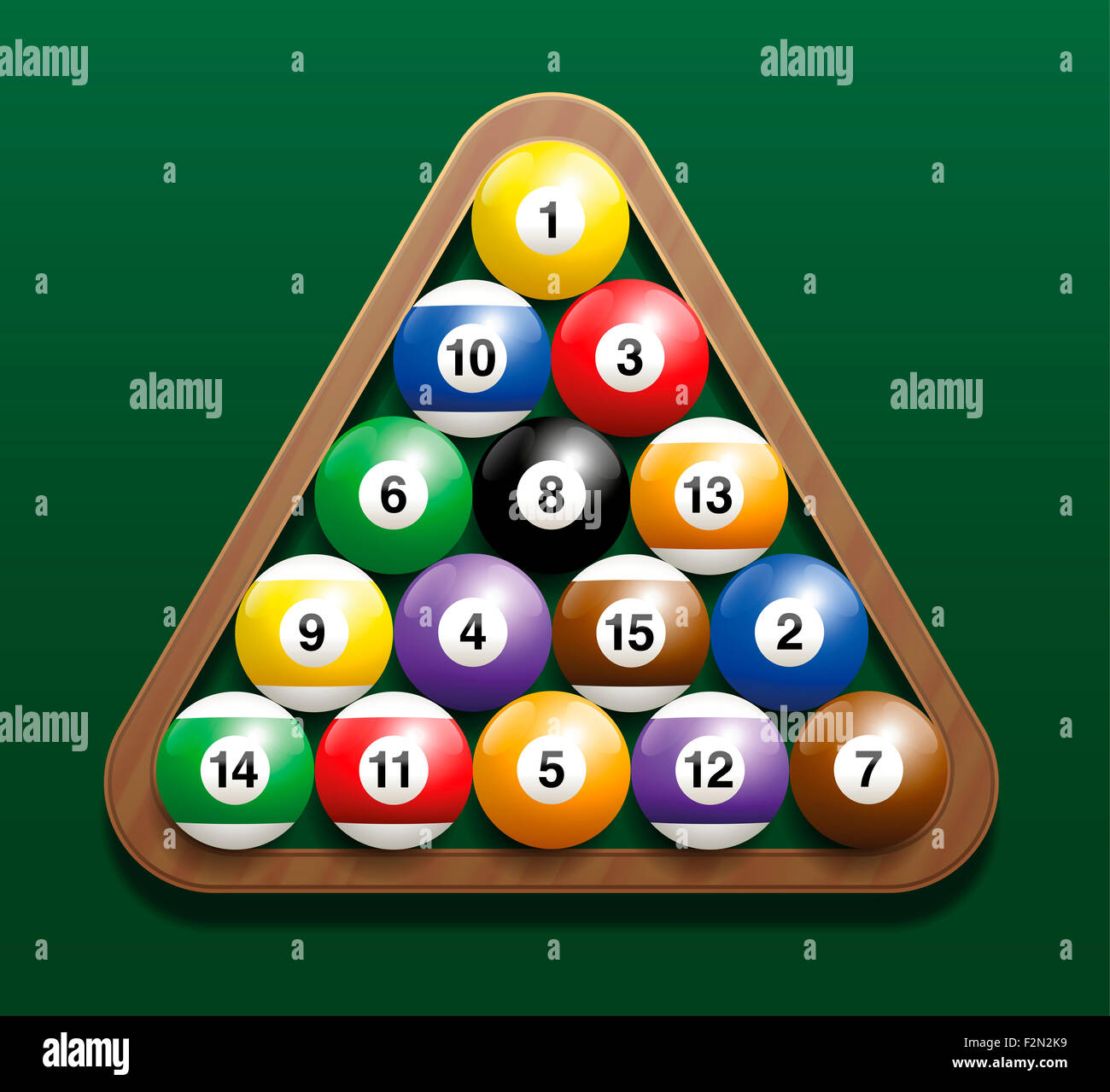 Billes de billard position depart Banque de photographies et d’images à ...