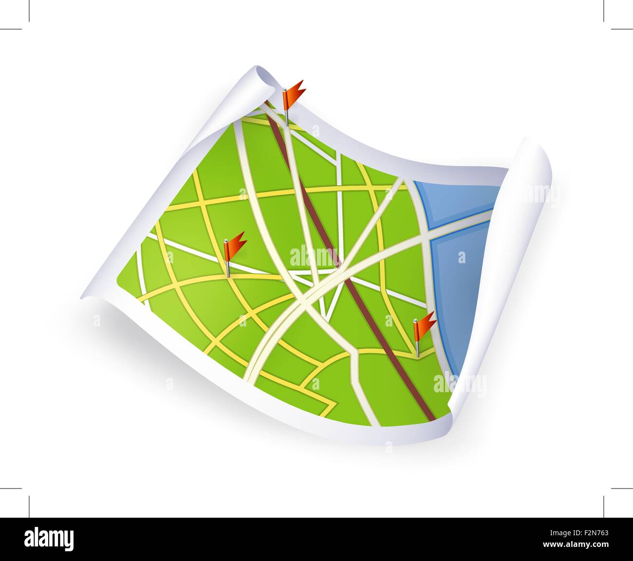 Le plan de route Banque d'images vectorielles - Alamy