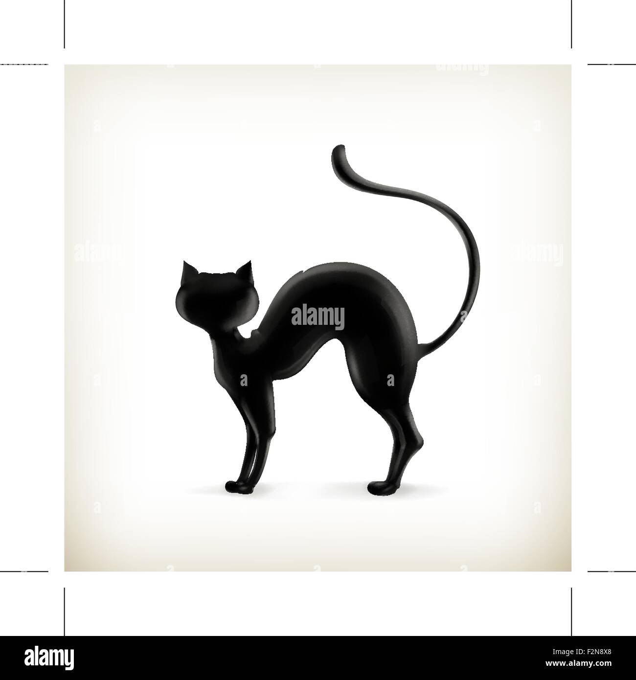Cat silhouette Banque d'images vectorielles - Alamy