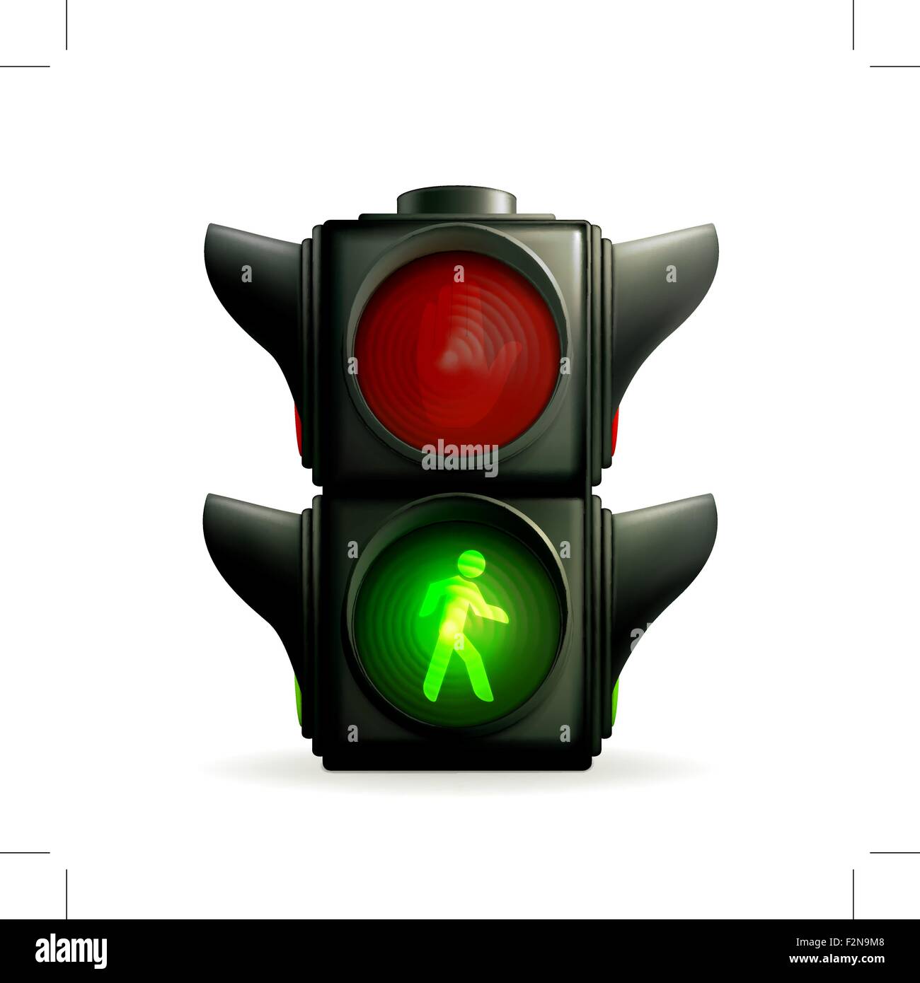 Feu vert stoplight Banque d'images vectorielles - Alamy