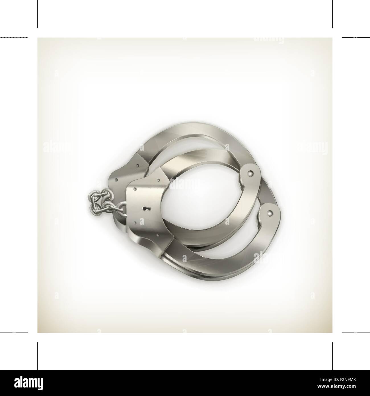Wrists handcuffs Banque d'images vectorielles - Alamy