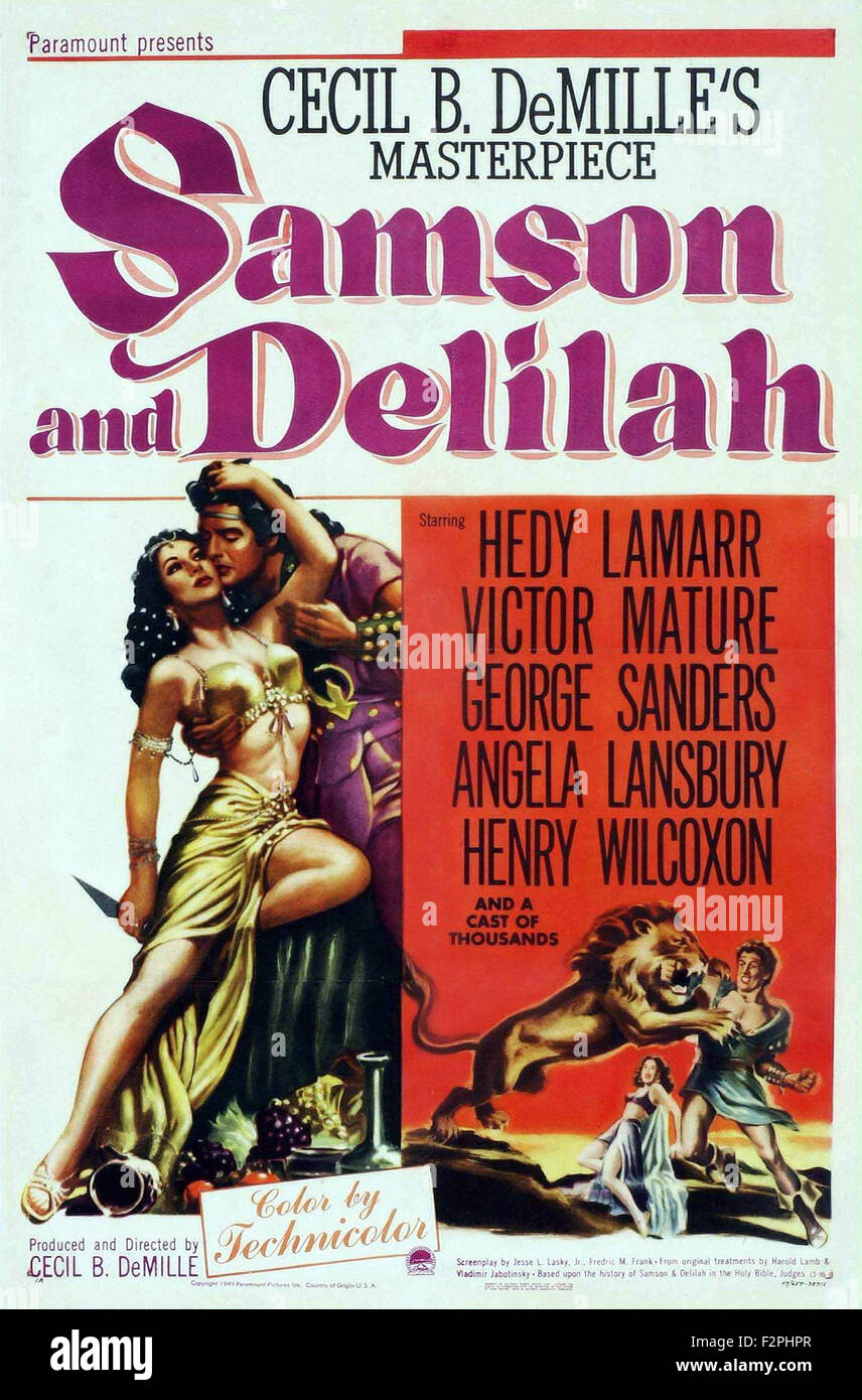 Samson et dalila poster Banque de photographies et d’images à haute résolution - Alamy