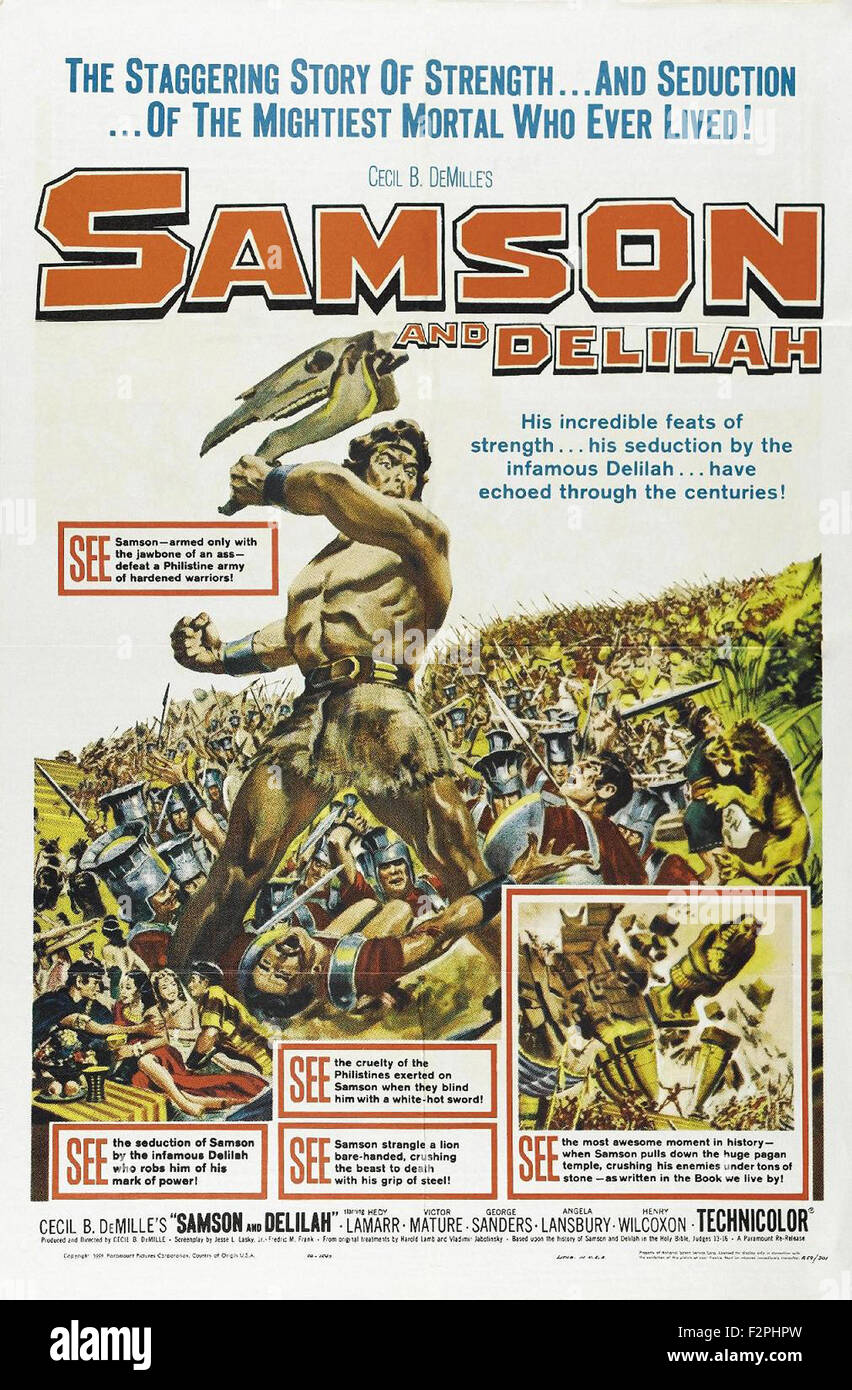 Samson et dalila poster Banque de photographies et d’images à haute ...