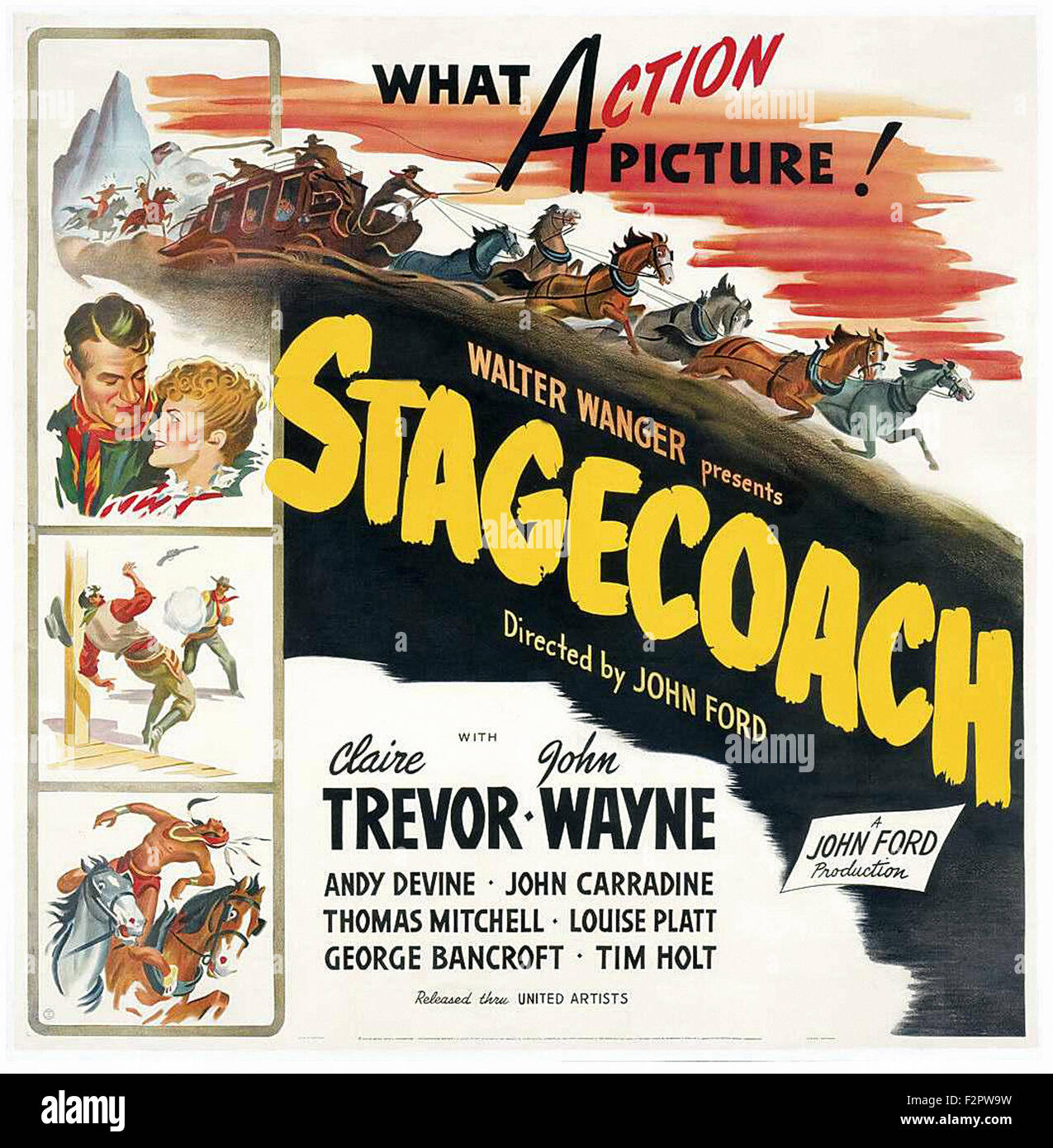 Stagecoach 1939 movie poster Banque de photographies et d’images à ...