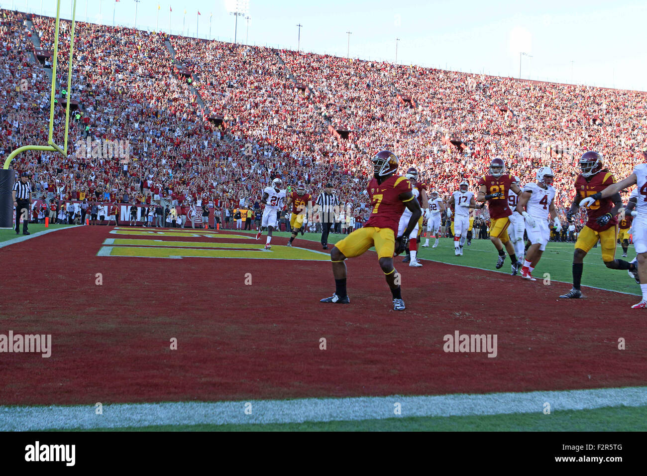 19 septembre 2015, le receveur USC Trojans Steven Mitchell Jr. # 7 ...