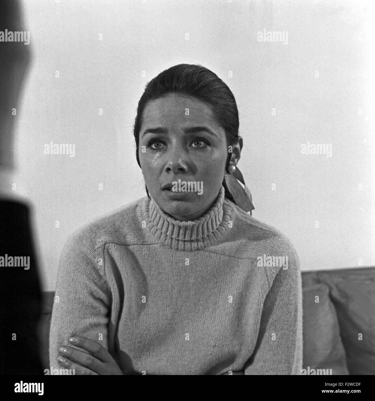 Deutsche Schauspielerin Monika Peitsch, Deutschland 1960 er Jahre. L ...