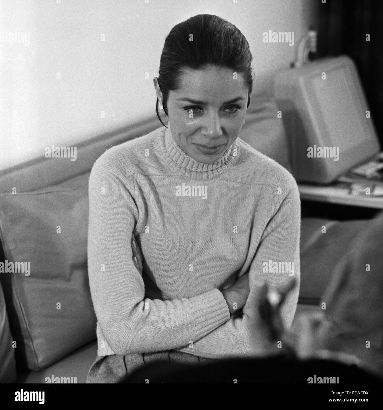 Deutsche Schauspielerin Monika Peitsch, Deutschland 1960 er Jahre. L ...