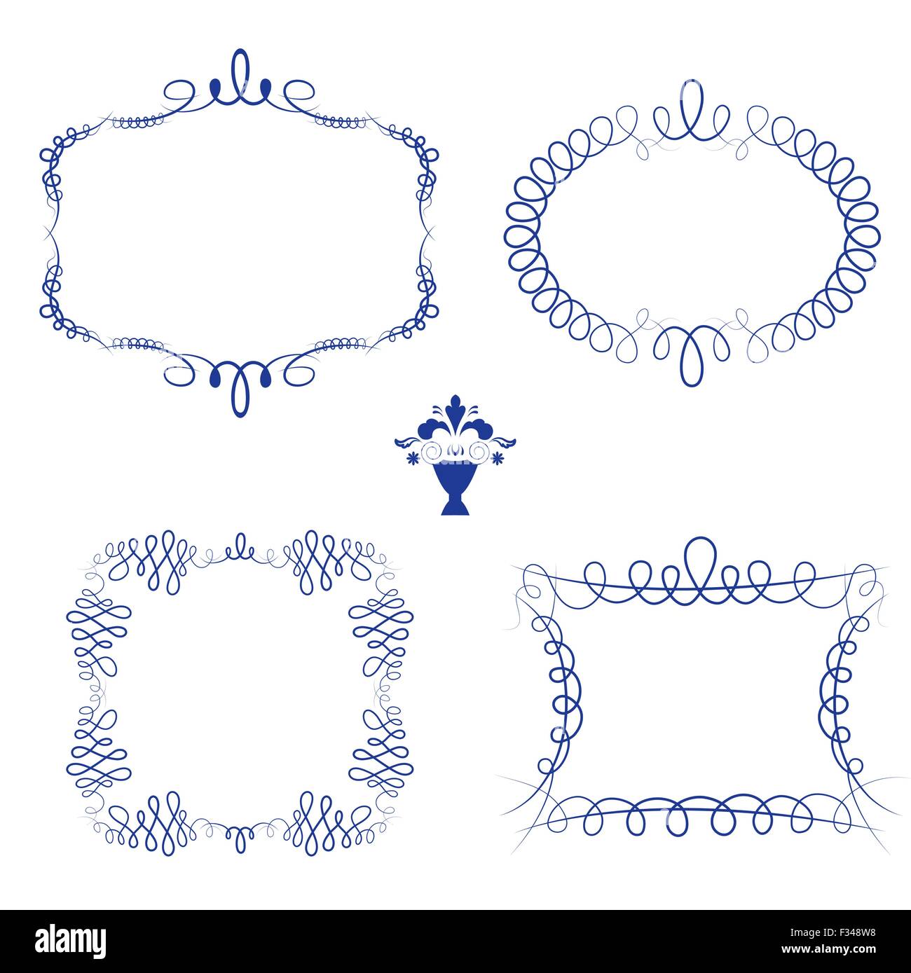 Ensemble de calligraphie cadre décoratif pour le texte dans le Vector ...