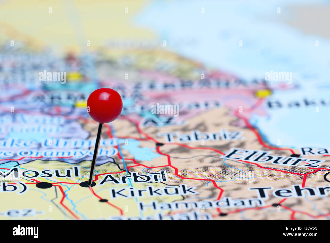 Erbil map Banque de photographies et d’images à haute résolution - Alamy