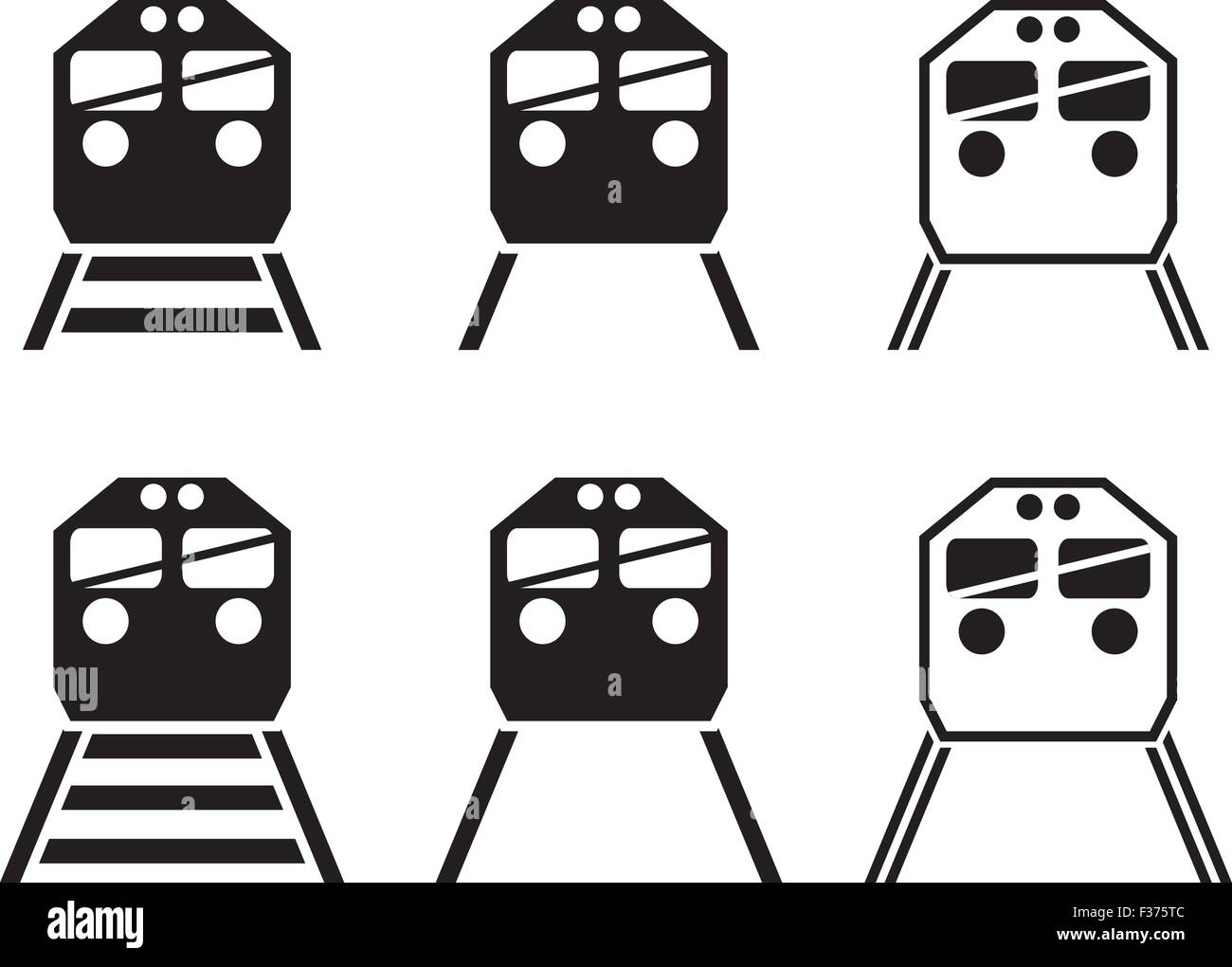 Symbole de train Banque d'images vectorielles - Alamy