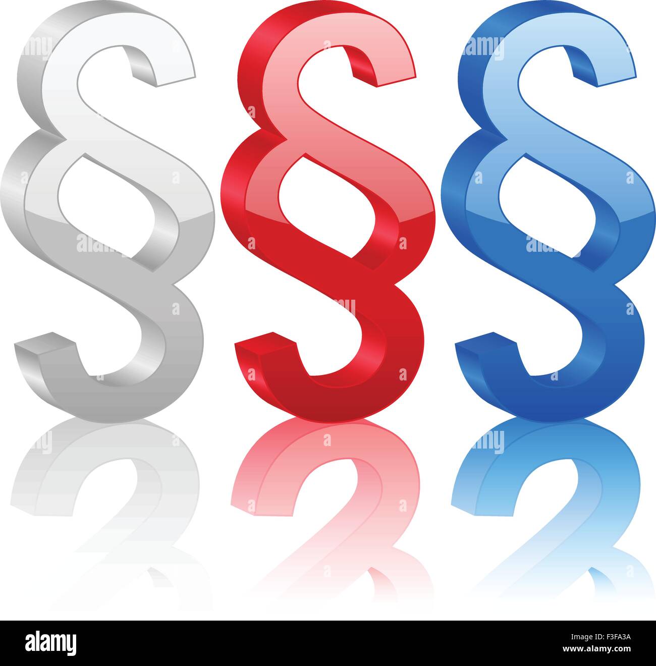 Le paragraphe 3D symbole. Vector illustration Image Vectorielle Stock ...