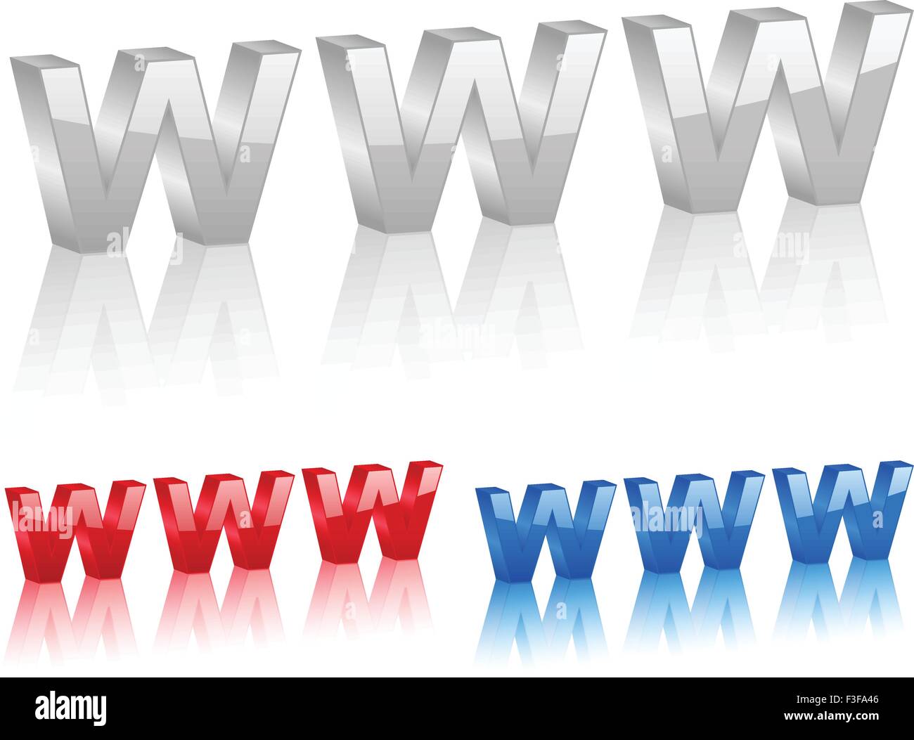 Symbole internet www Banque d'images vectorielles - Alamy